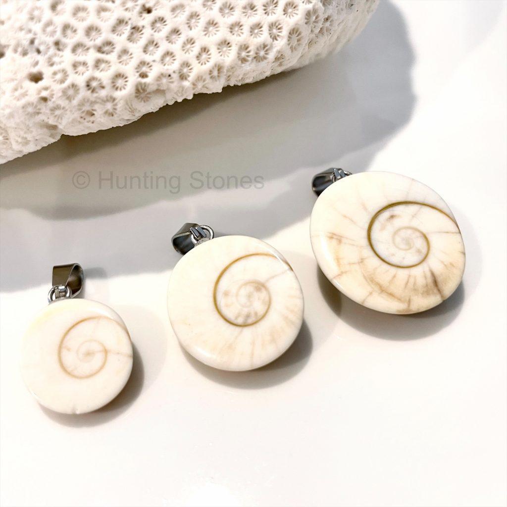 Natural shiva shell eye necklace - 3 Sizes - Hunting Stones